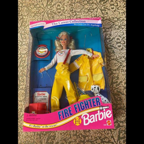 Barbie | Toys | Barbie Career Collection Fire Fighter Barbie Doll ...